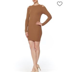 Honey Punch | Dresses | Honey Punch Cold Shoulder Sweater Dress Size S ...